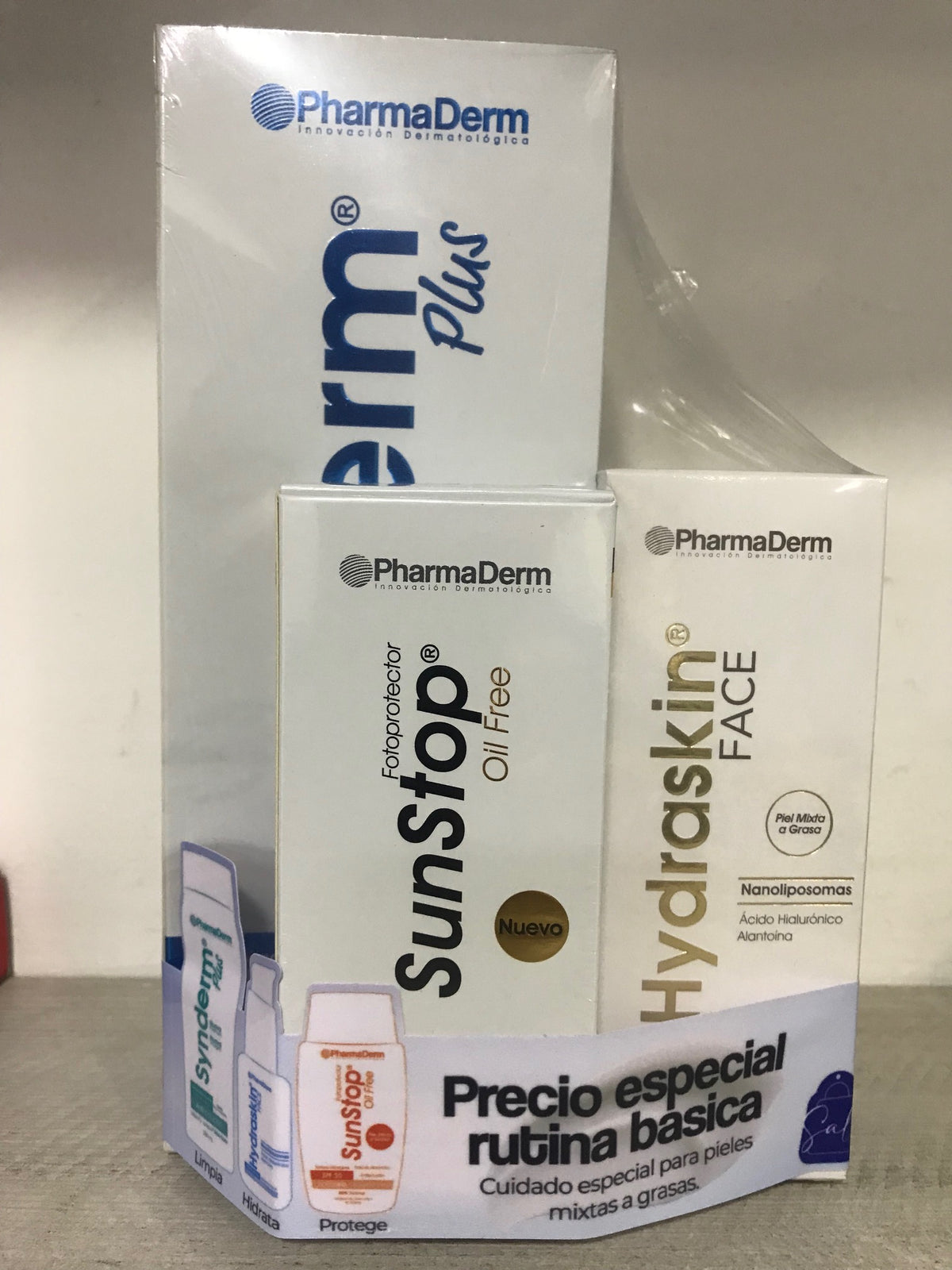 Kit Cuidado Facial de rutina Básica Pharmaderm | Dermos